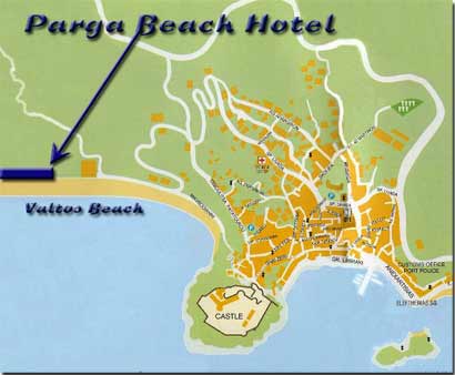 Parga Beach - Maps